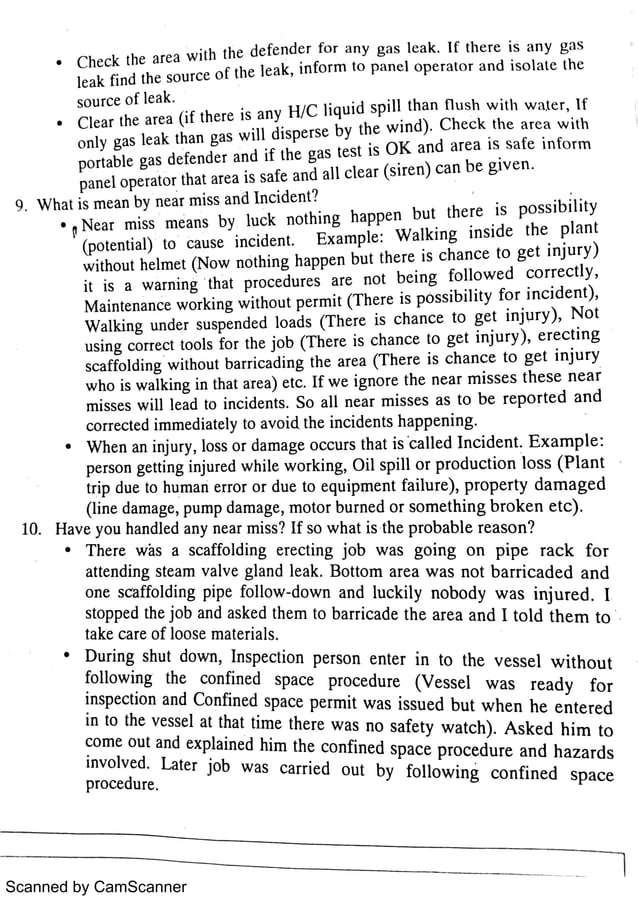 Field operator interview questions and answers | PDF