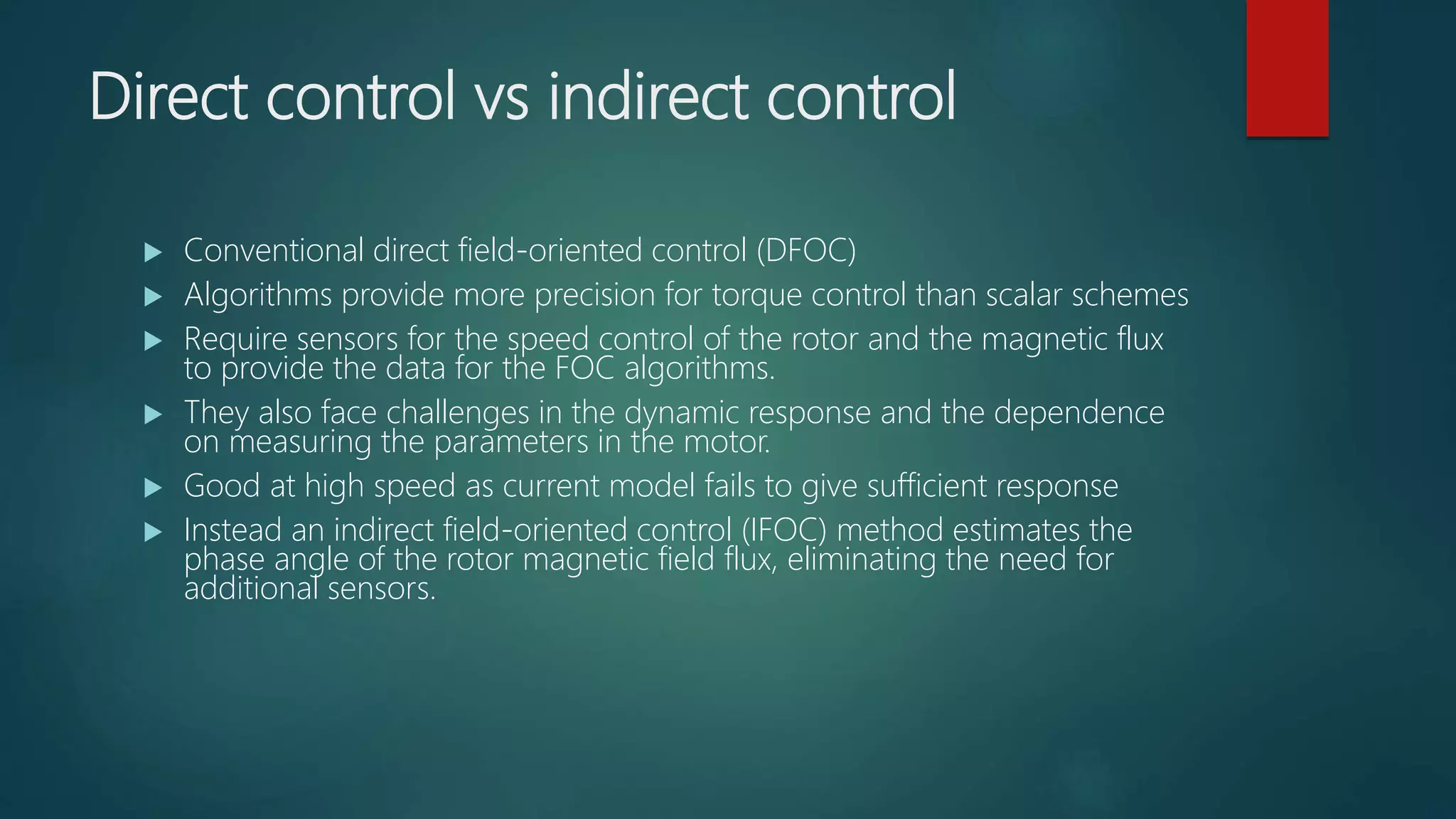 Field Oriented Control Of Induction Motor Based On Pptx Physics