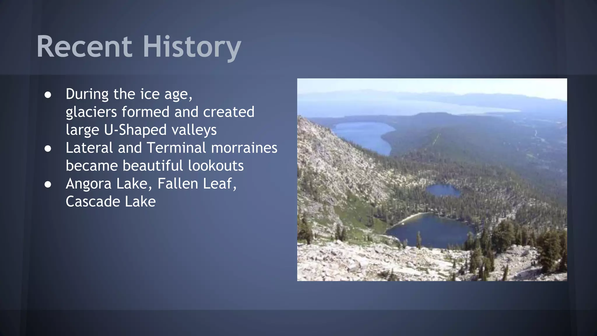 Field presentation lake tahoe | PPTX | Geology | Science