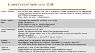 How to Write a High Quality IEP | PPTX