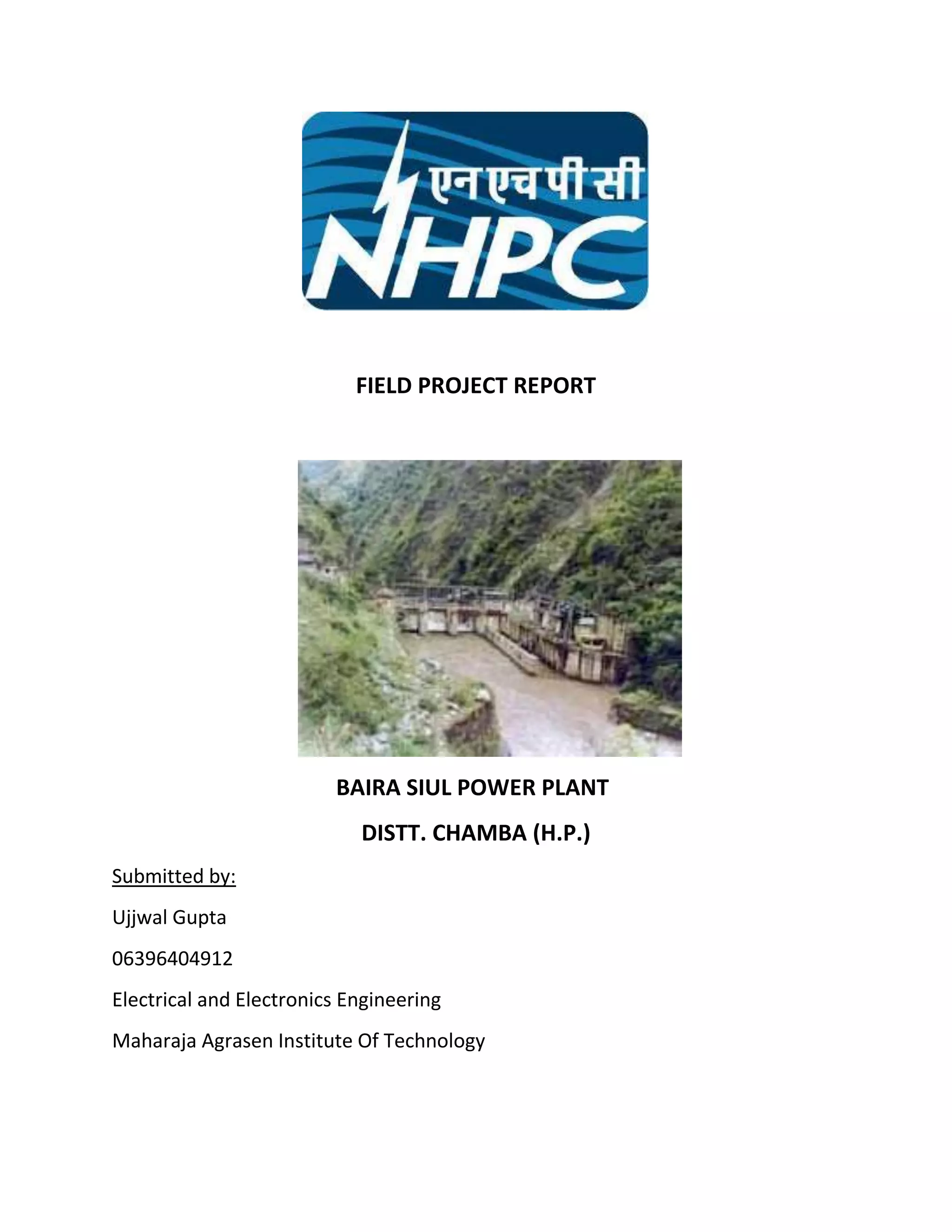 Field project report nhpc | DOCX