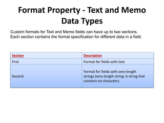 Field properties | PPTX