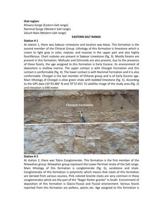 SALT RANGE FIELD REPORT | PDF