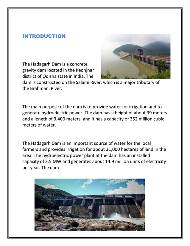FIELD REPORT of bhimkund,hadagarh dam, Sanaghagara waterfall,Ghatagaon ...