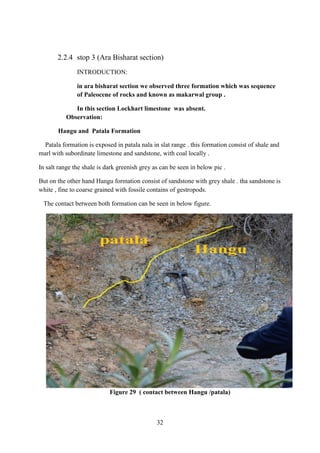 Geological Field report on Salt Range and Hazara Area | PDF