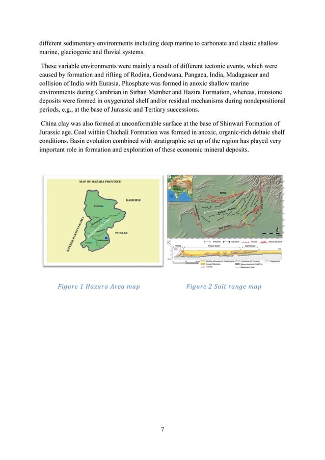 Geological Field report on Salt Range and Hazara Area | PDF