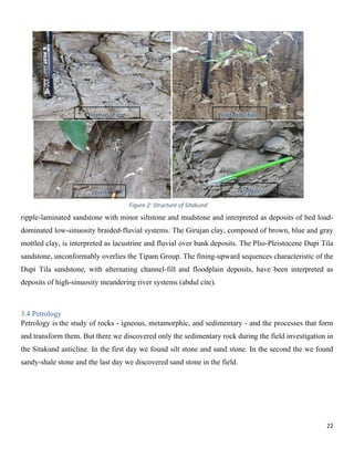 Geological Field Report On Sitakund Anticline Chittagong, Bangladesh | PDF
