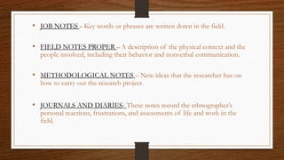 Field research | PPTX