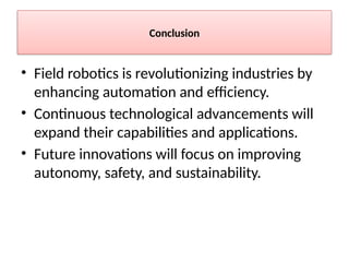 Field Robotics with its importance era.pptx