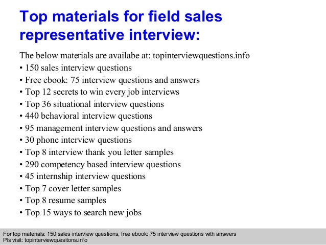 Field Sales Representative Interview Questions And Answers field-sales-representative-interview-questions-and-answers