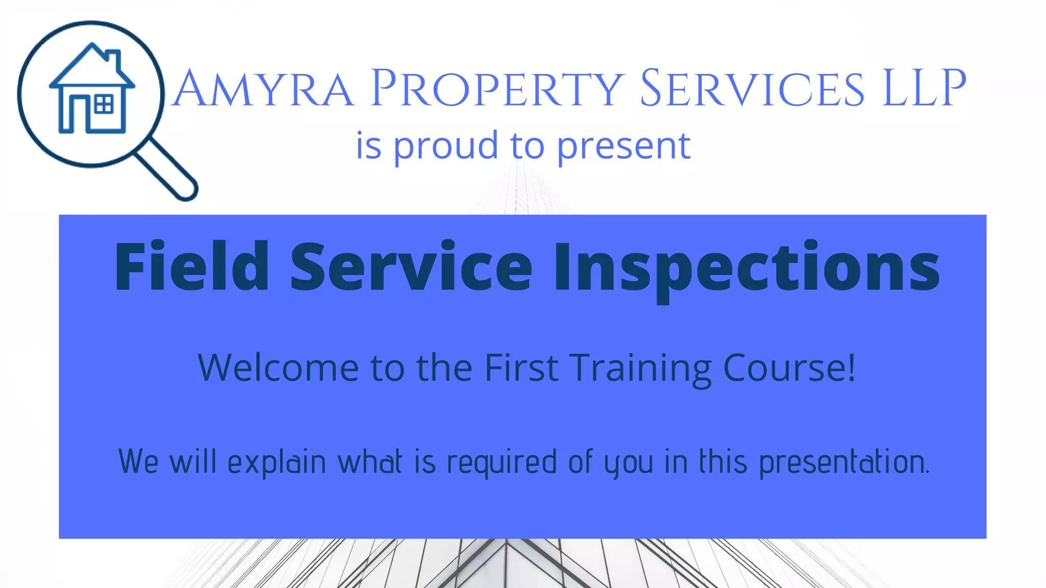 Field service inspections | PPT