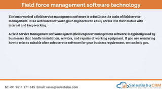 Field service management | PPTX