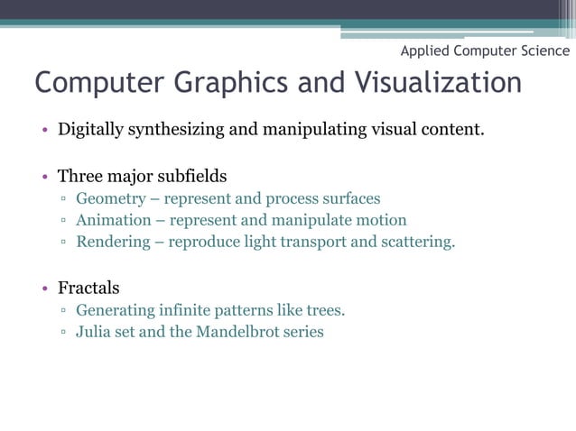 Fields in computer science | PDF