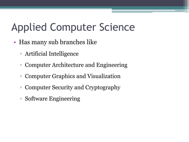 Fields in computer science