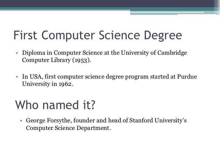 Fields In Computer Science 