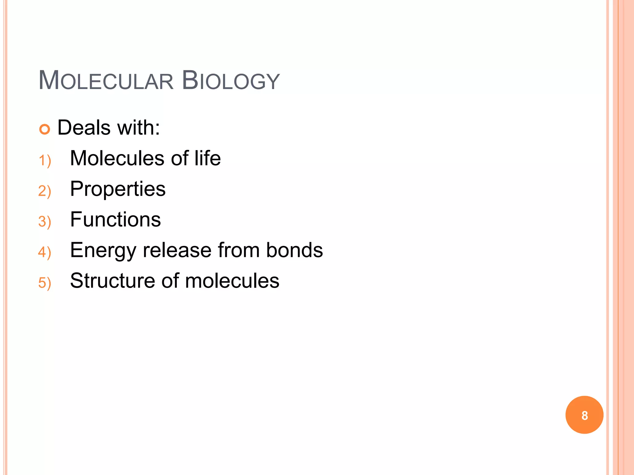 Fields of biochemistry | PPTX