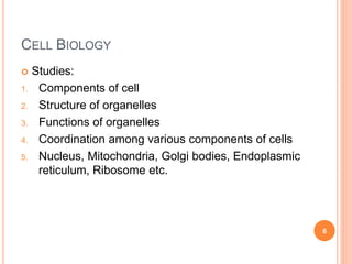 Fields of biochemistry | PPTX