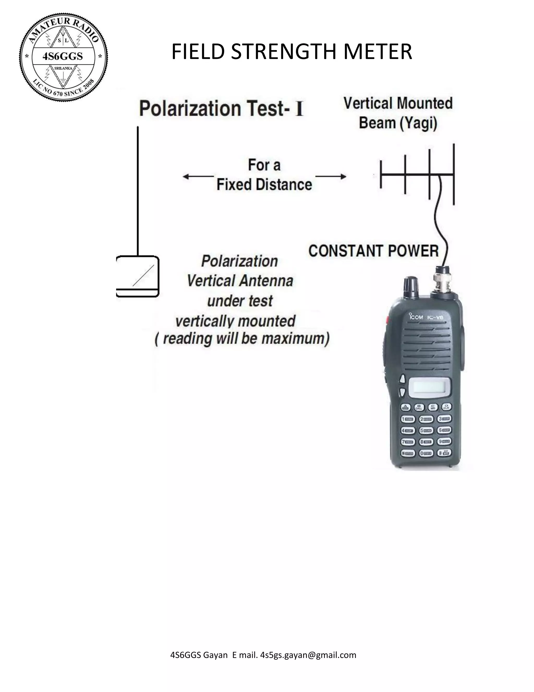 Field strength meter | PDF