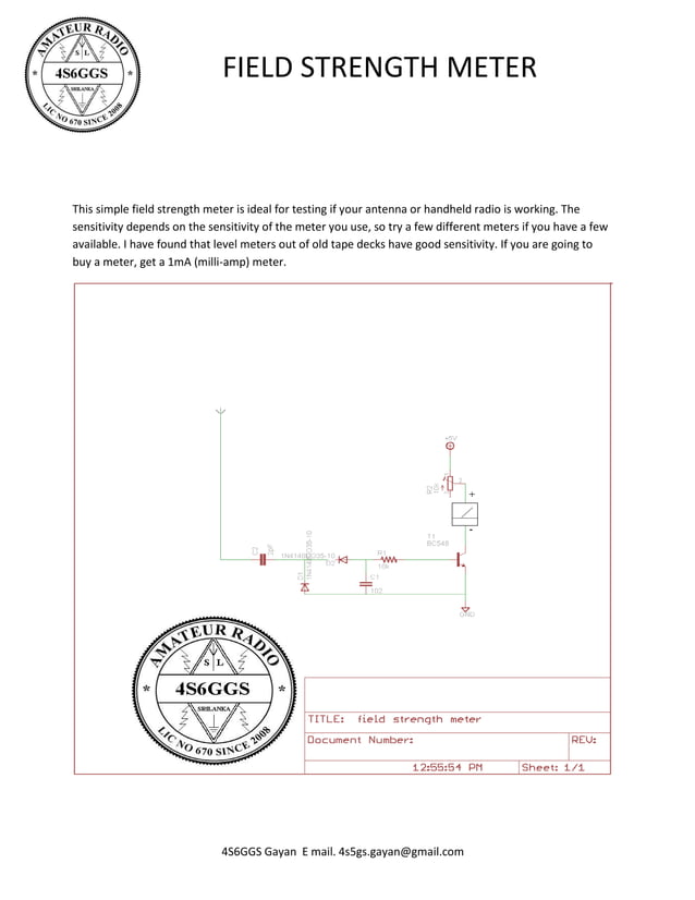 Field strength meter | PDF