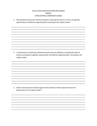 Field study 105 | PDF