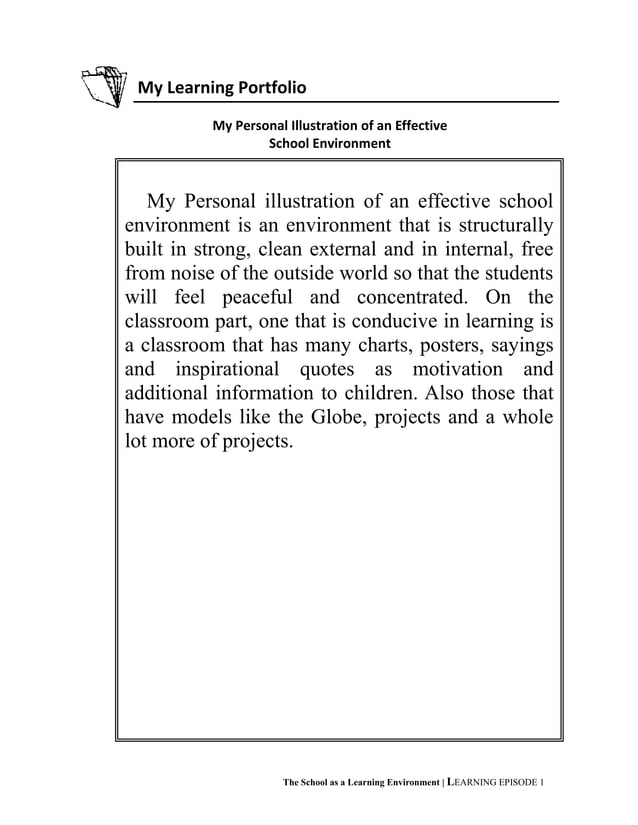 Field study 1 episode 1 | DOC | Educational Assessment | Education