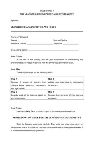 Field study 1(episode 2) | DOC