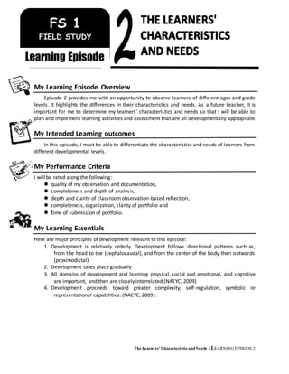 Field study 1 episode 2 | DOCX