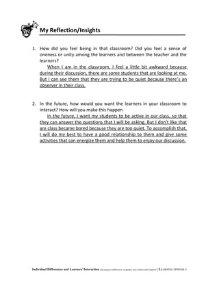 Field study 1 episode 4 | DOC