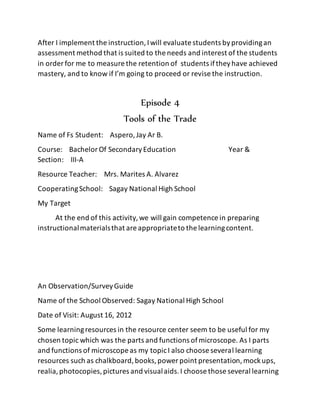 Field study 3 anwsers | DOCX