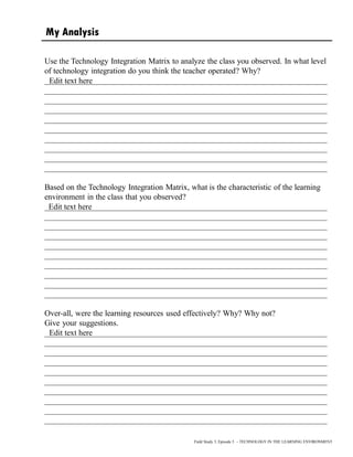 Field study 3 ep5 | PDF