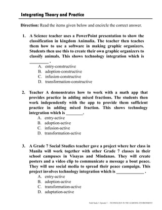 Field study 3 ep5 | PDF