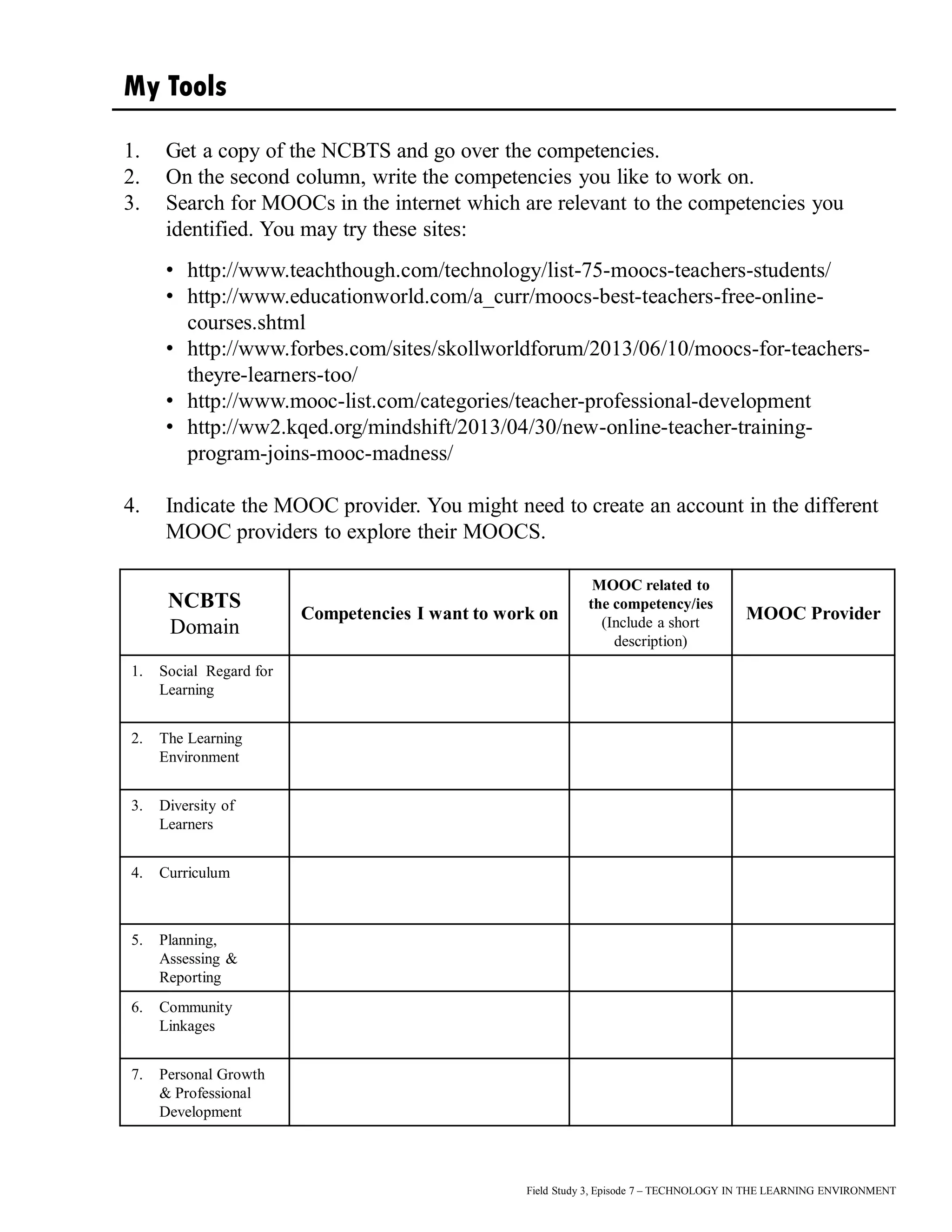 Field study 3 ep7 | PDF