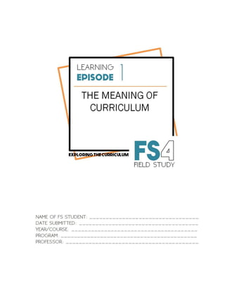 Field study 4 (Episode 1) | PDF