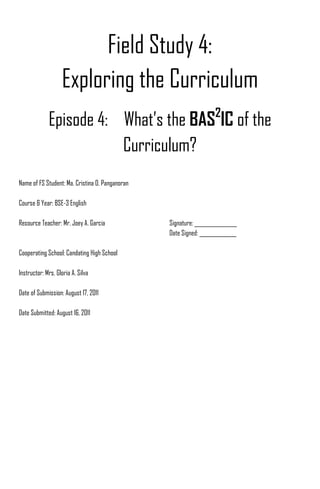 Field Study4 Episode 4 | DOCX