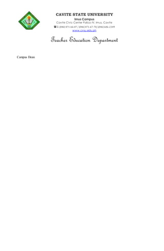 Field study 4 letter | DOCX