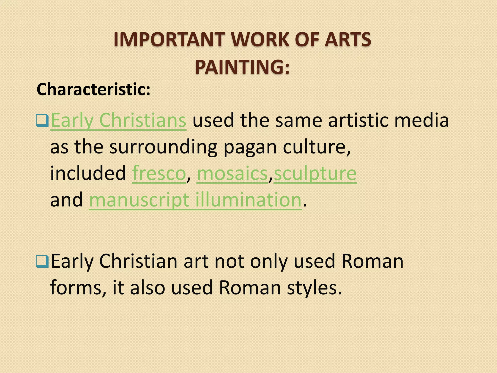 early christian art | PPTX
