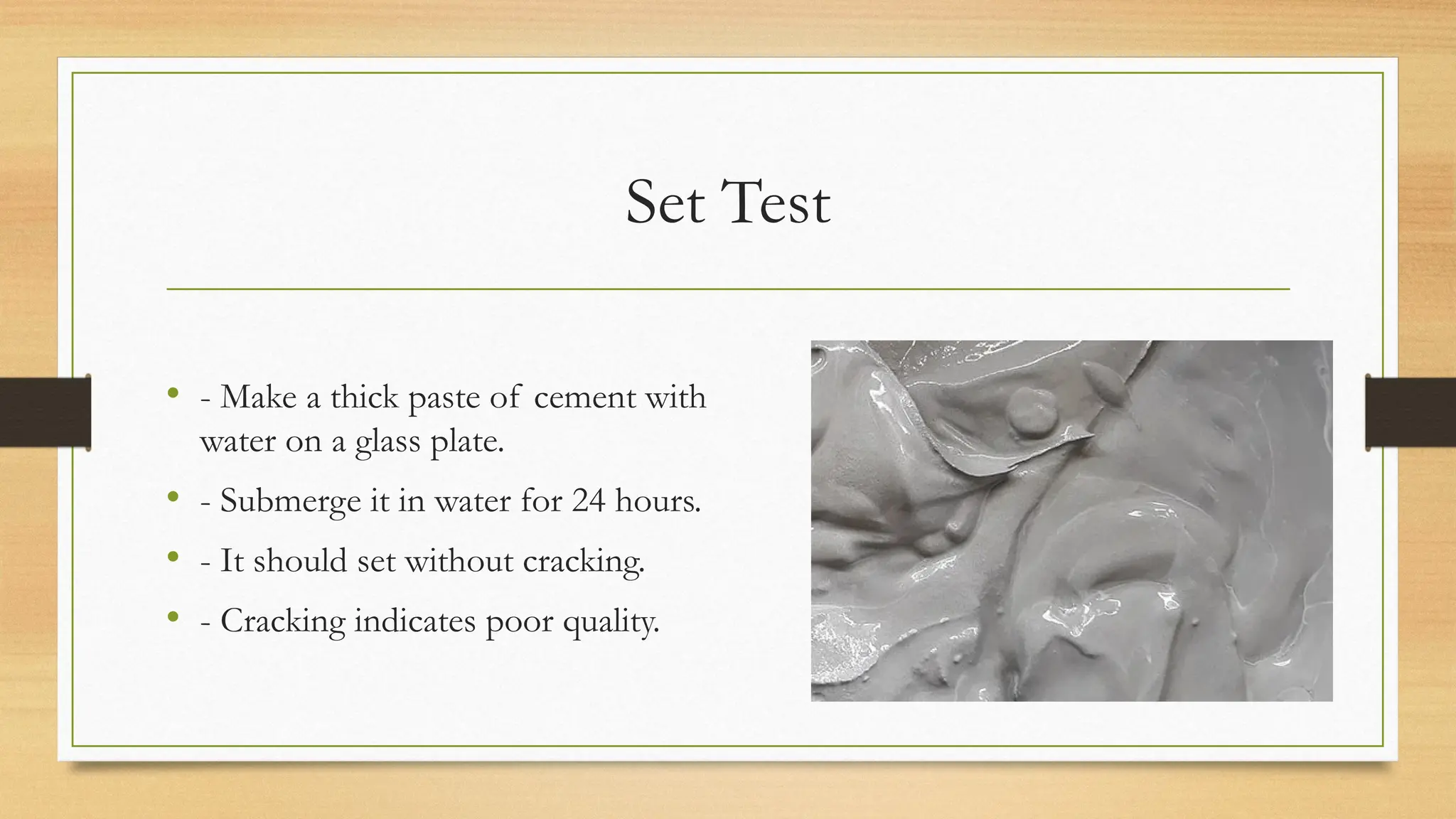 Field tests for cement civil engineering material.pptx