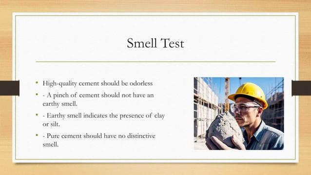 Field tests for cement civil engineering material.pptx