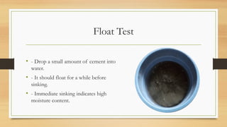 Field tests for cement civil engineering material.pptx