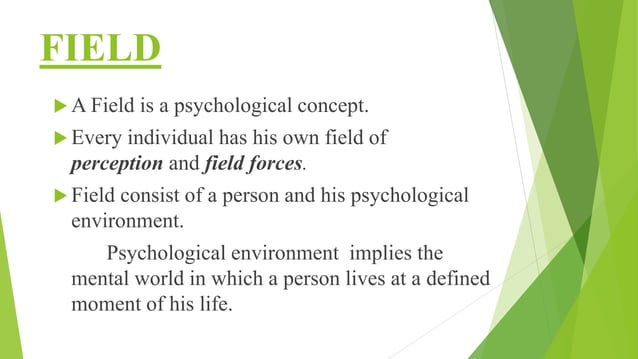 Kurt Lewin's Field theory of learning | PPTX