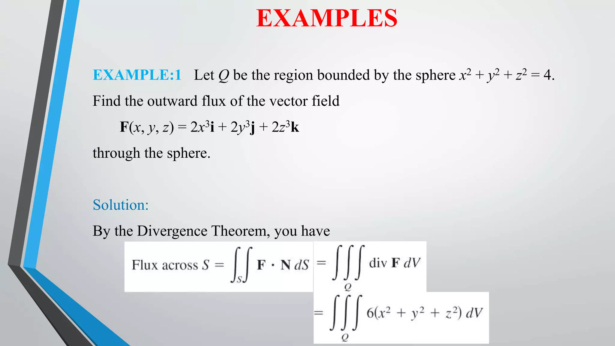 divergence of vector and divergence theorem | PPTX