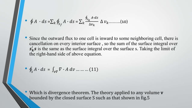 divergence of vector and divergence theorem | PPTX