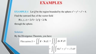 divergence of vector and divergence theorem | PPTX