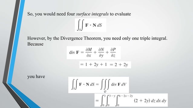 divergence of vector and divergence theorem | PPTX