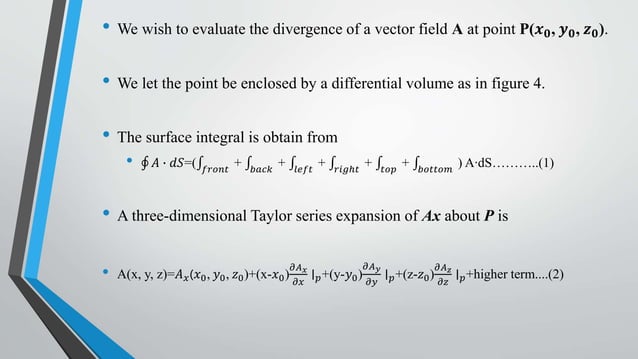 divergence of vector and divergence theorem | PPTX