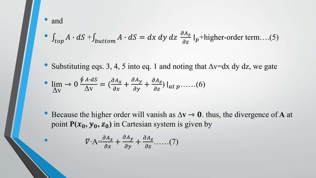 divergence of vector and divergence theorem | PPTX
