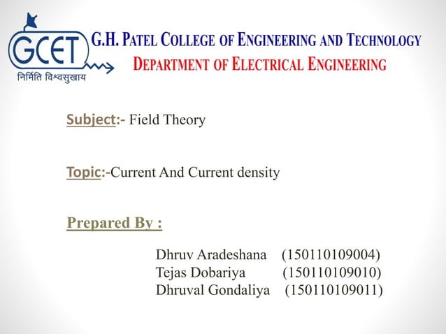 current¤t density | PPTX