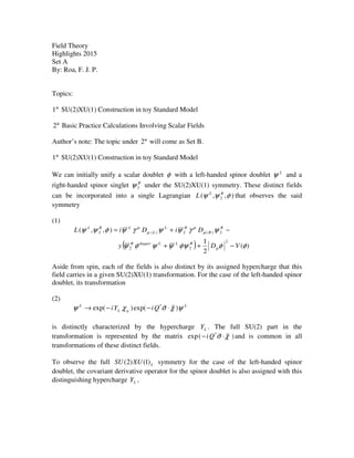 Fieldtheoryhighlights2015 | PDF | Physics | Science