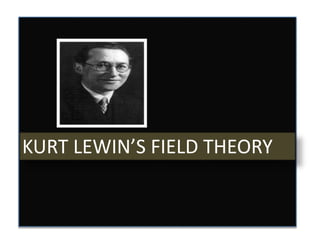 Kurt Lewin's Field Theory | PPTX