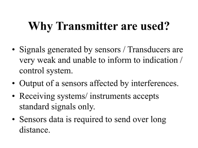 Field transmitters | PPT | Computer Peripherals | Computing